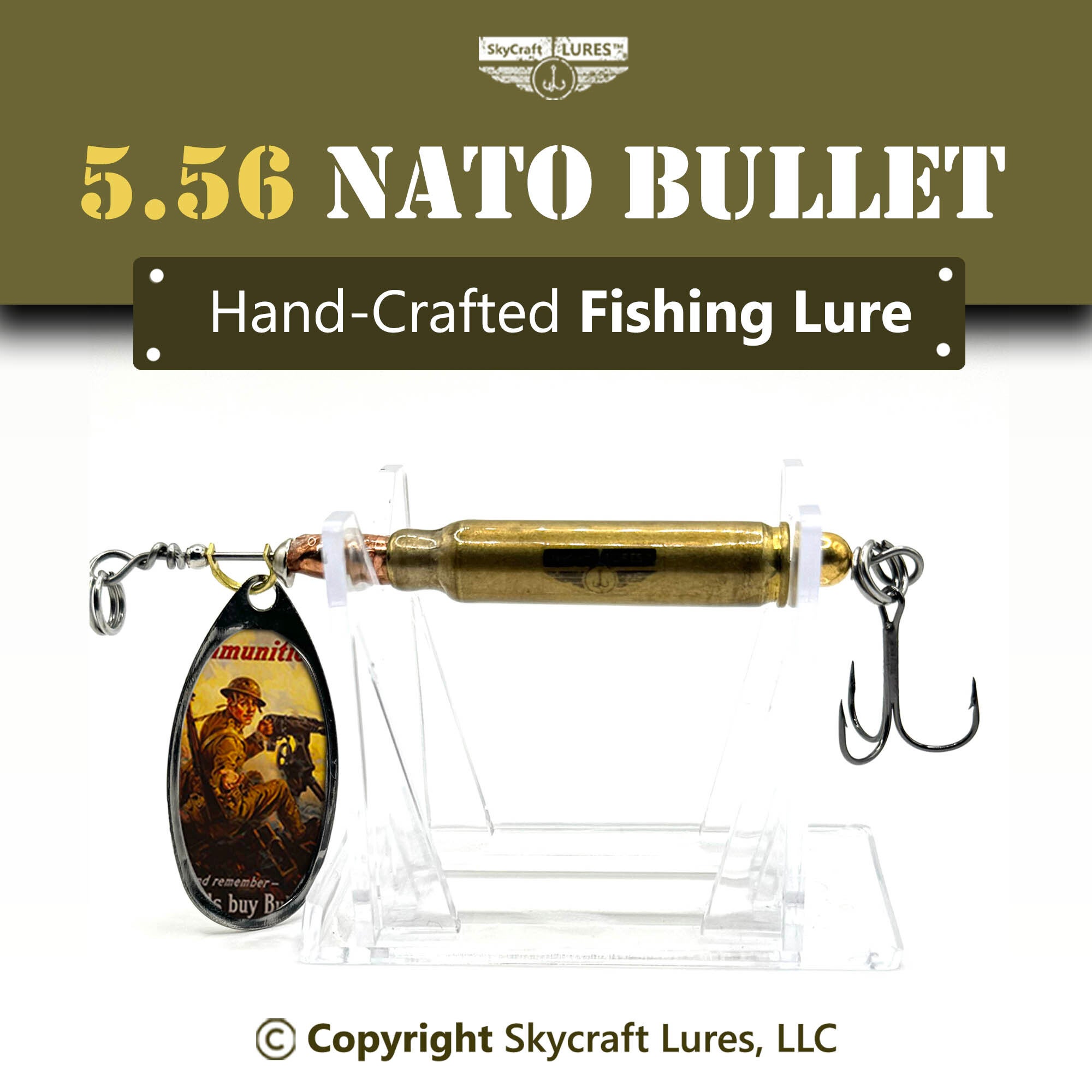 NATO 5.56 Bullet Fishing Lure | SkyCraft Lures